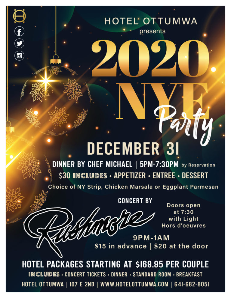 New Year's Eve at Hotel Ottumwa - Hotel Ottumwa